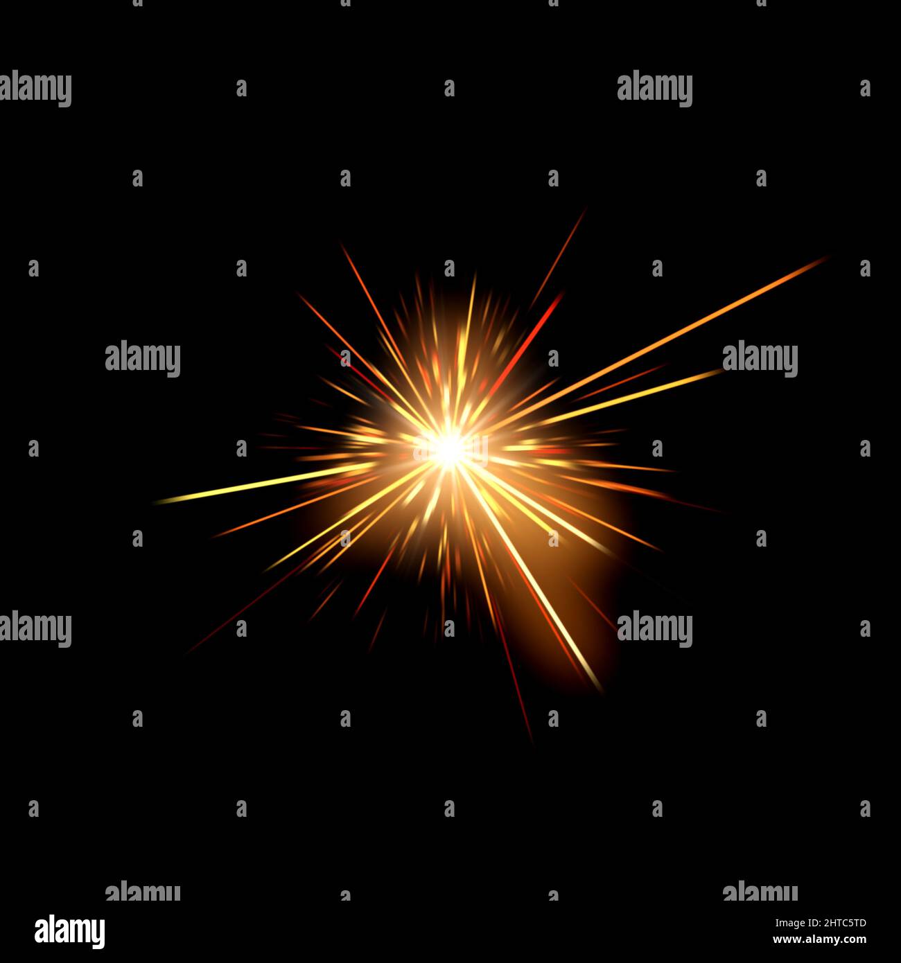 Illustration of a sparkling bright star Stock Photo - Alamy