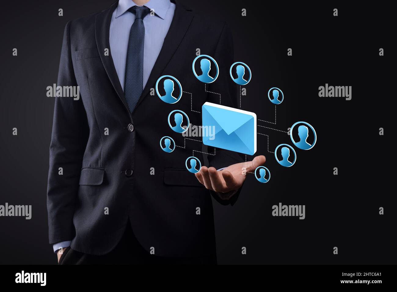 Email and user icon,sign,symbol marketing or newsletter concept ...