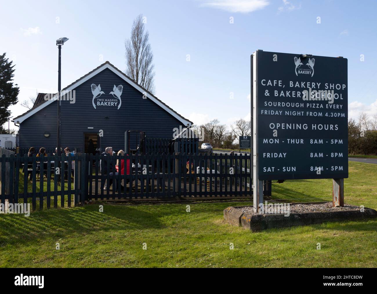 Two Magpies bakery and cafe, Darsham, Suffolk, England, UK Stock Photo ...