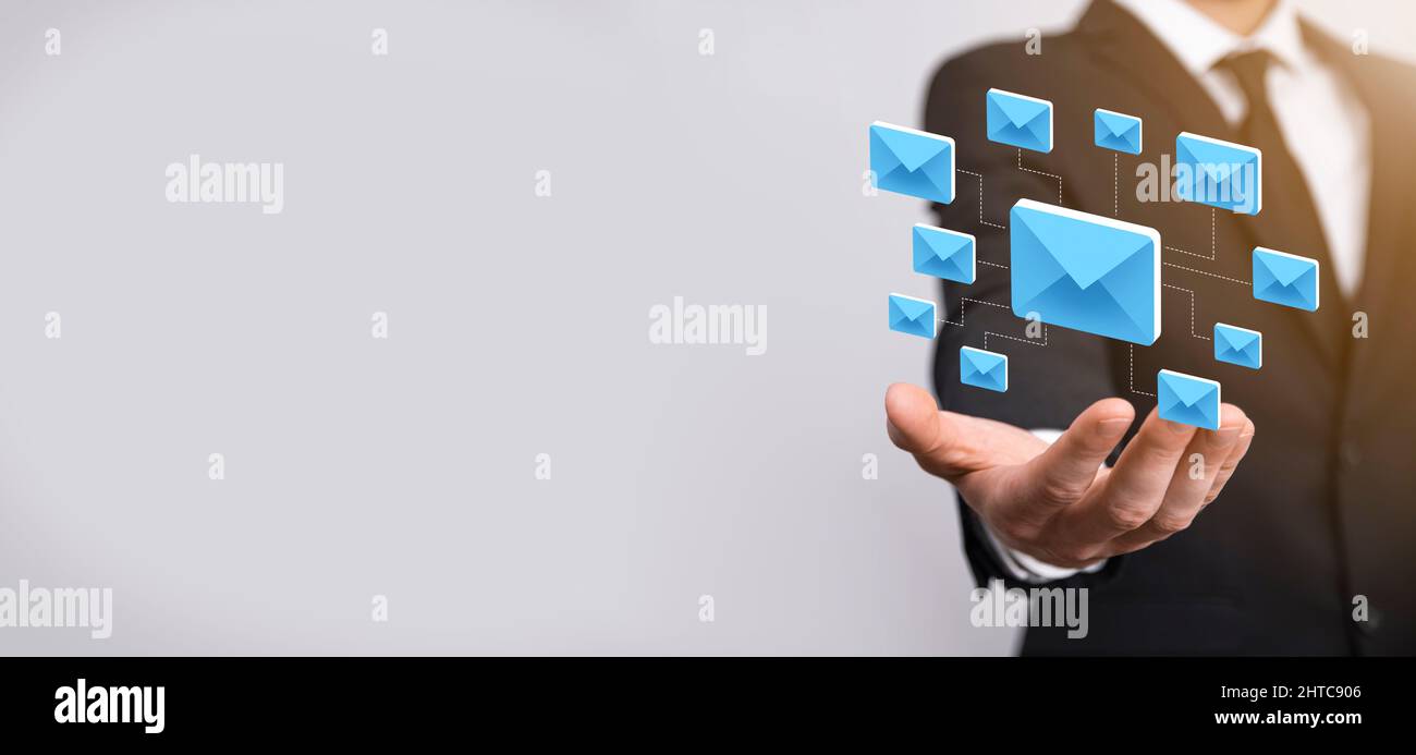 Email and user icon,sign,symbol marketing or newsletter concept ...