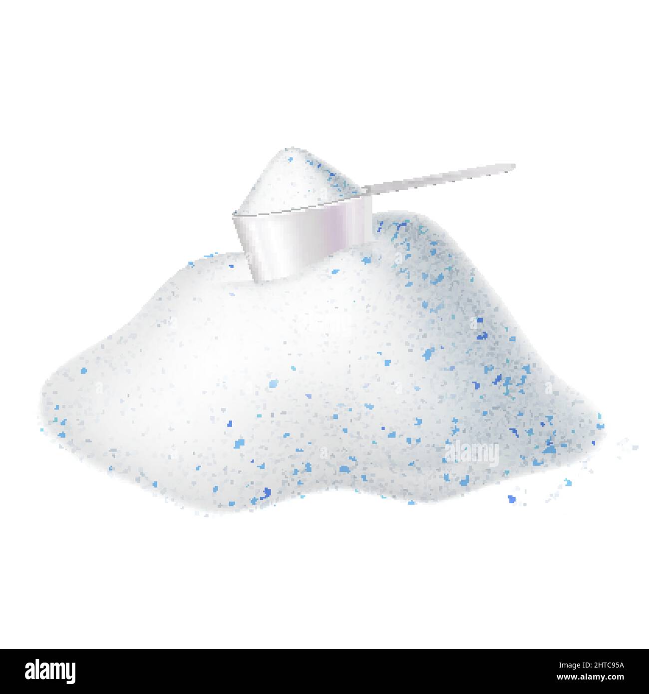 Detergent Powder Heap And Measuring Scoop Vector Stock Vector Image ...