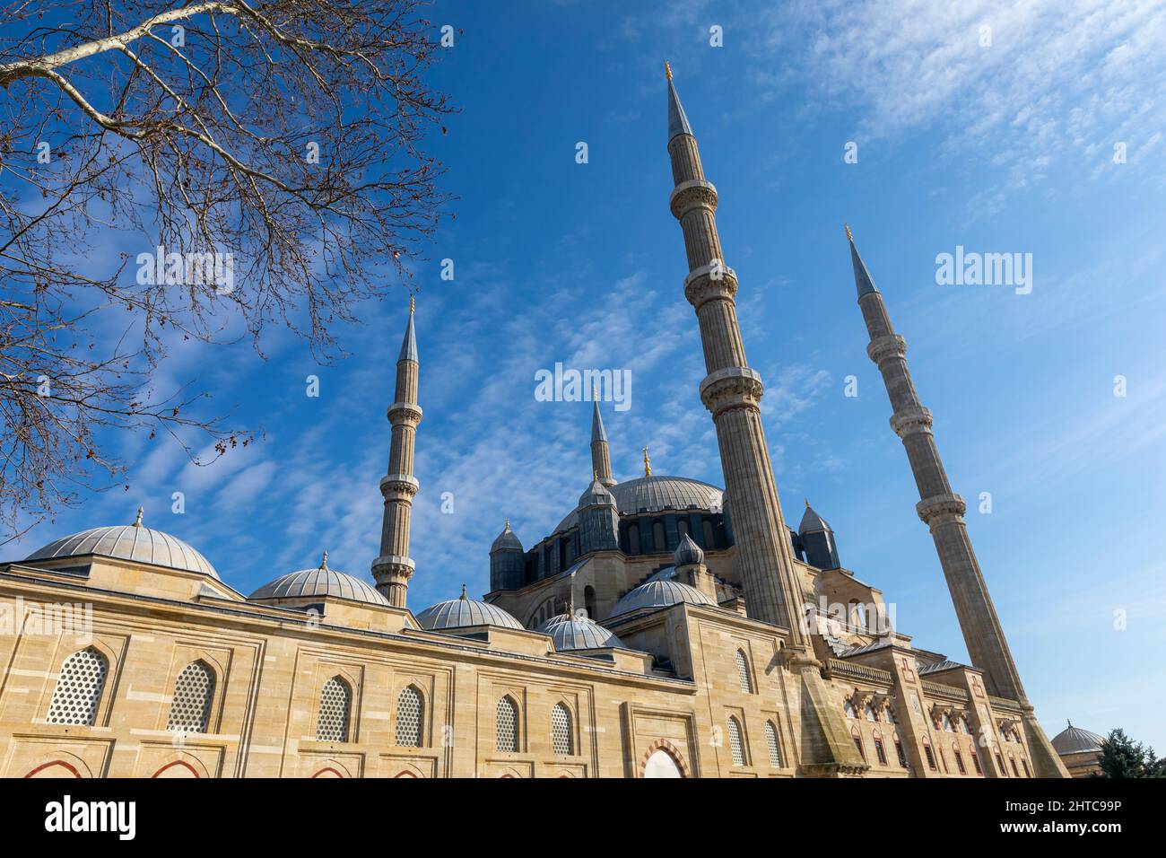 Selimiye Mosque exterior view in Edirne City of Turkey. Edirne was ...