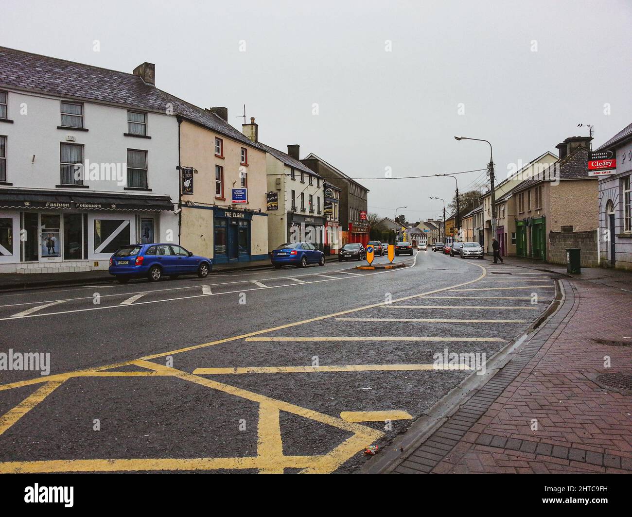 Beautiful shot of the streets in a small town in Ireland Stock Photo ...