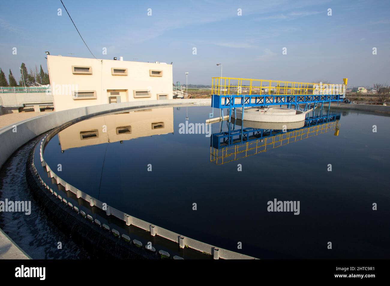 Secondary sedimentation pools the sludge is removed to the sludge ...