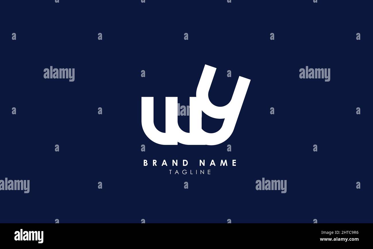 Alphabet letters Initials Monogram logo WY, YE, E and Y Stock Vector ...