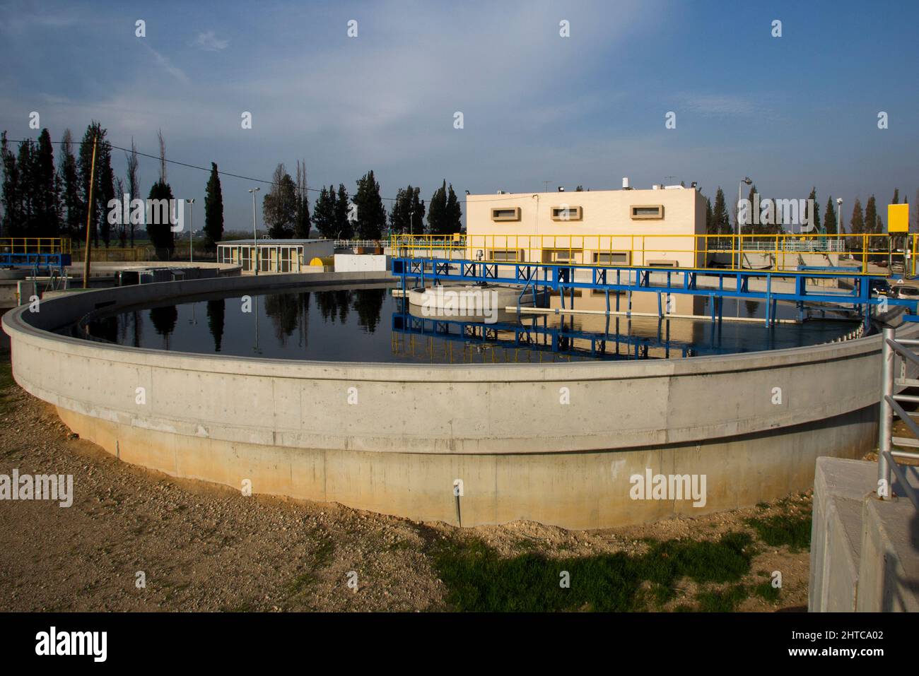 Secondary sedimentation pools the sludge is removed to the sludge ...