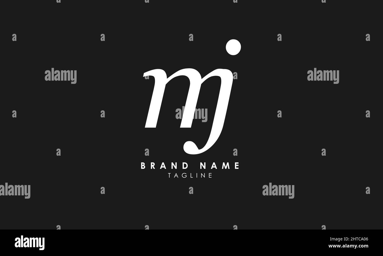 M and j initials Black and White Stock Photos & Images - Alamy