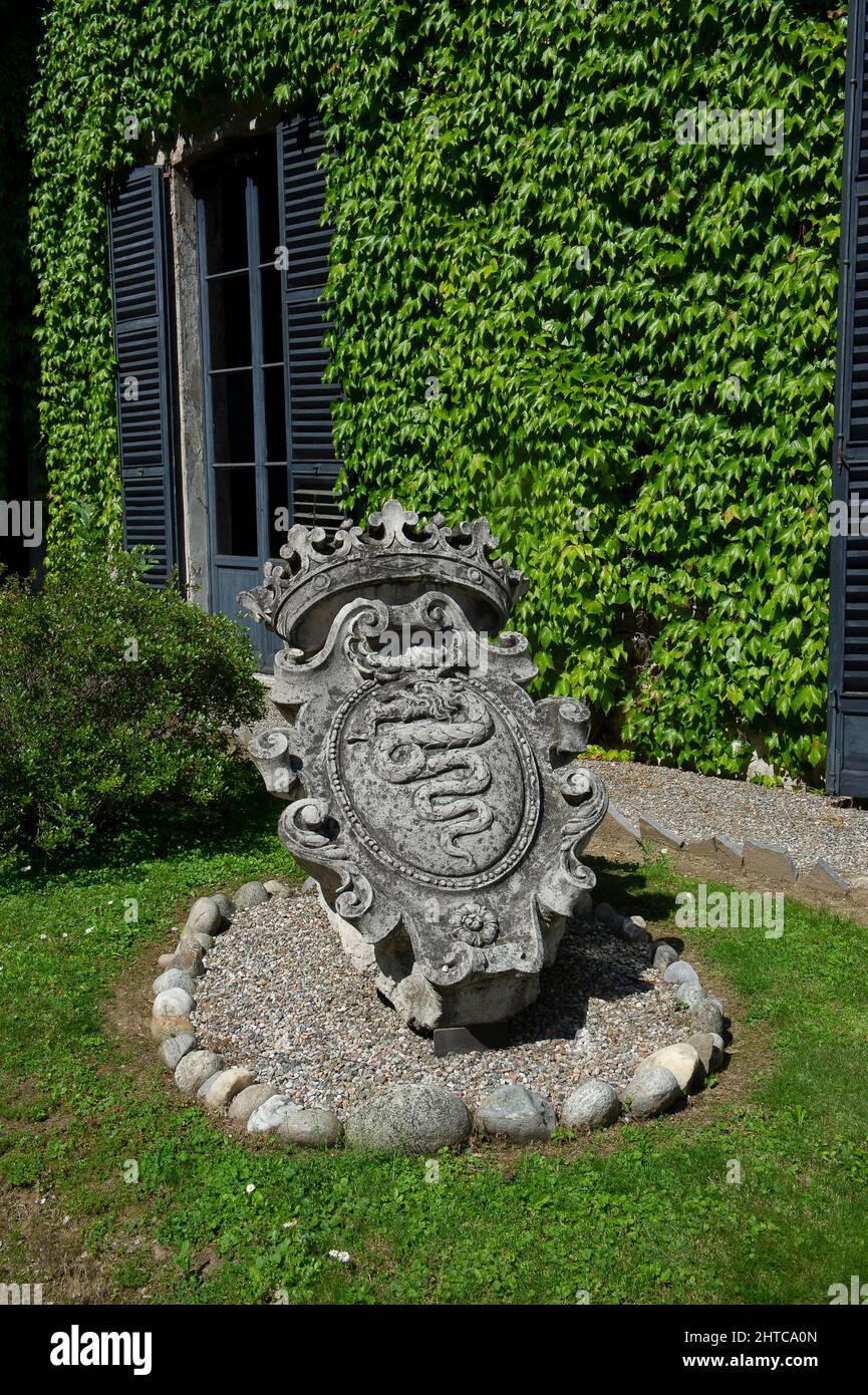 Italy. Lombardy. Somma Lombardo, Visconti Castle of S. Vito Stock Photo ...