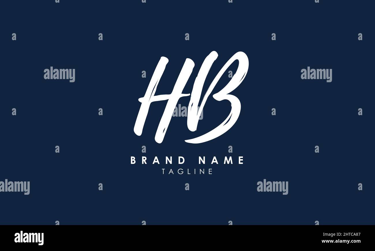 Alphabet letters Initials Monogram logo HB, BB, H and B Stock Vector ...