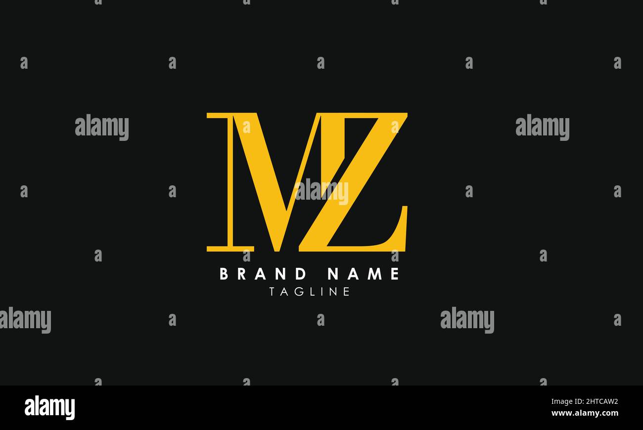 Alphabet letters Initials Monogram logo MZ, ZM, Z and M Stock Vector Image & Art - Alamy