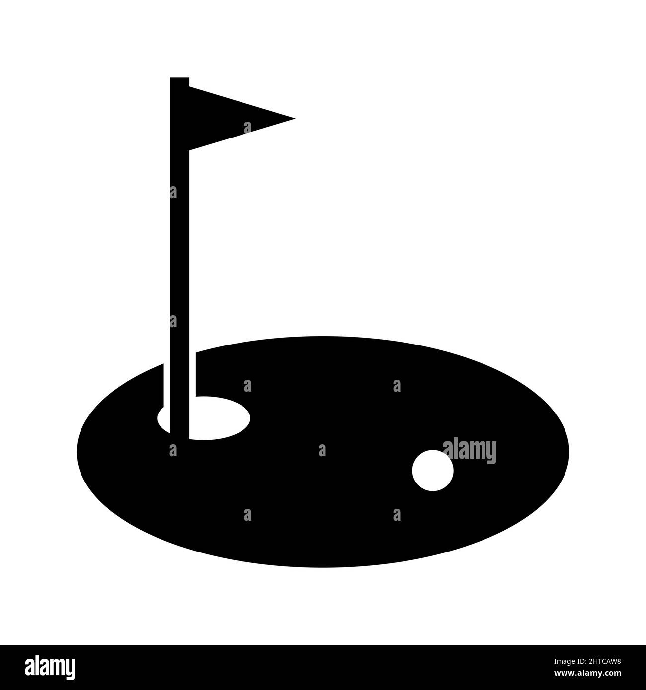 Golf icon. Vector illustration on white background Stock Vector Image ...