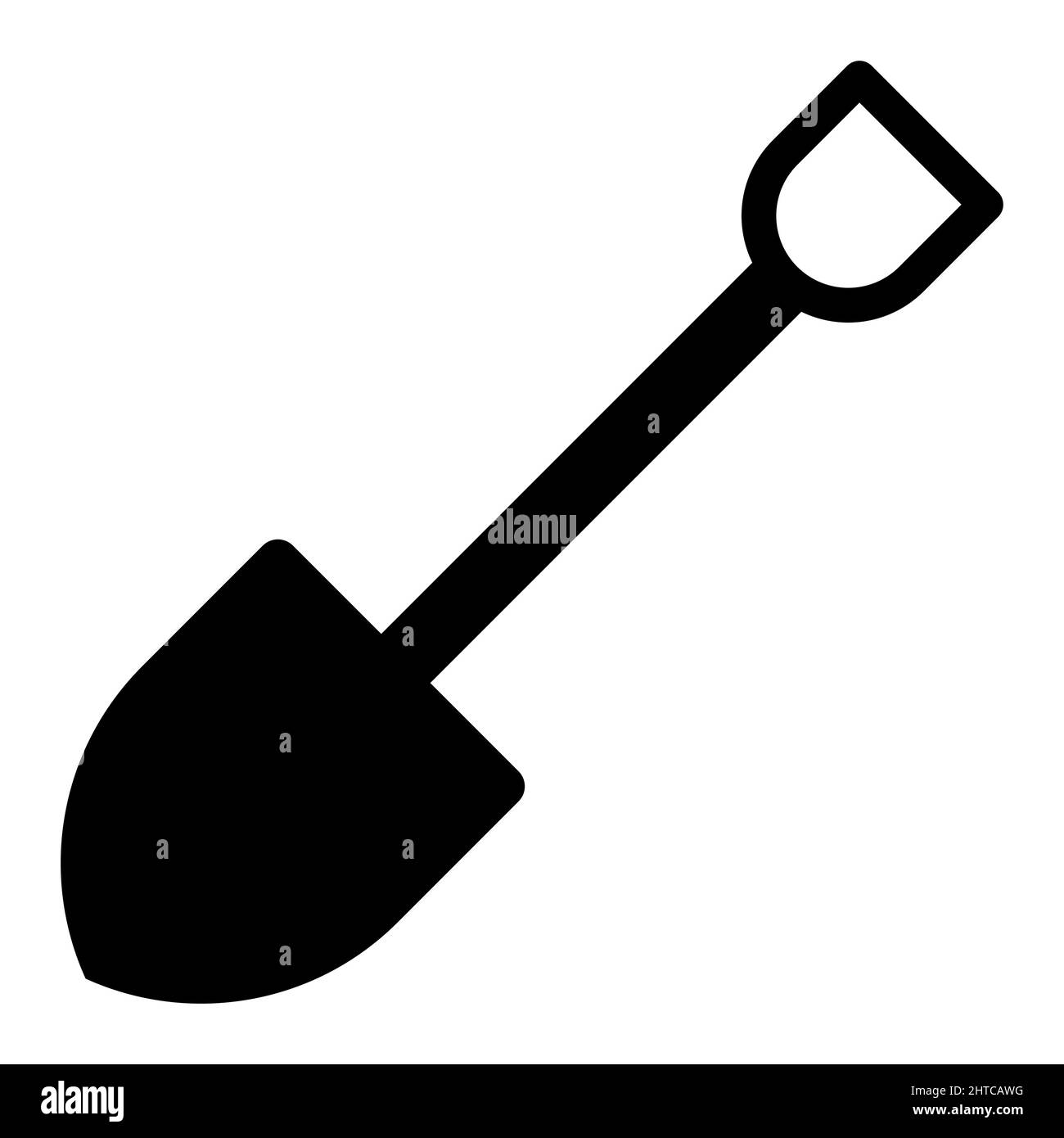 Shovel icon. Vector sign on white background Stock Vector Image & Art ...