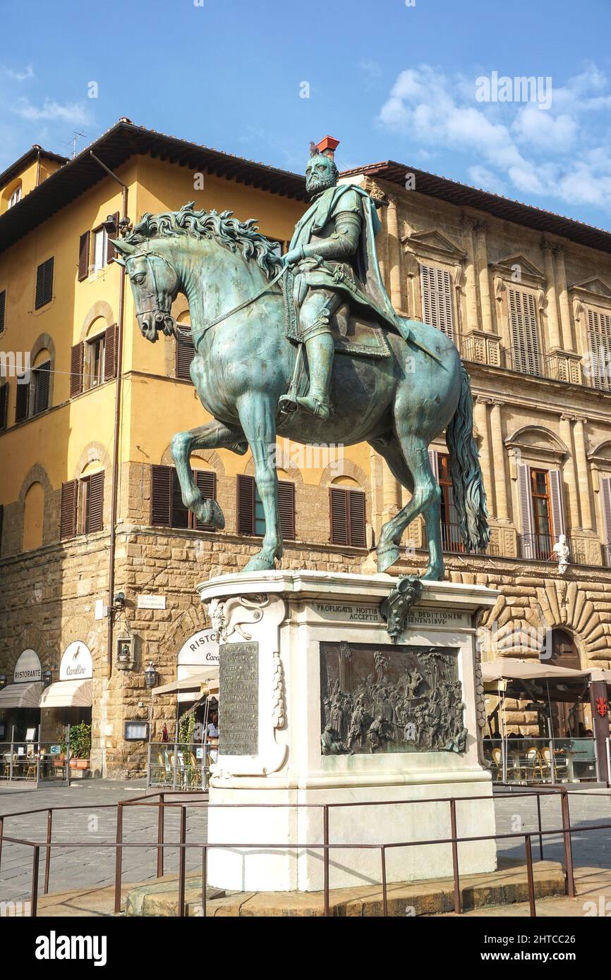 Equestrian Monument of Cosimo I at the Piazza Della Signoria in front ...