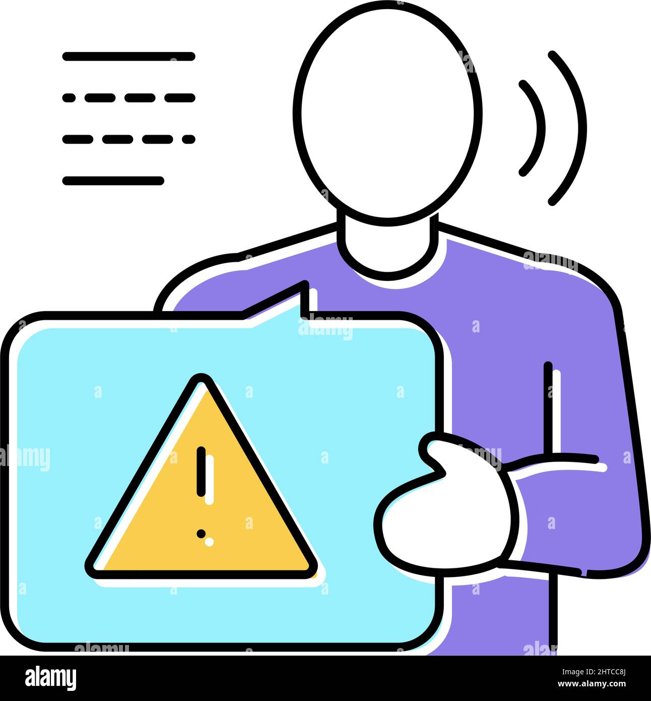 prosecution law color icon vector illustration Stock Vector Image & Art ...