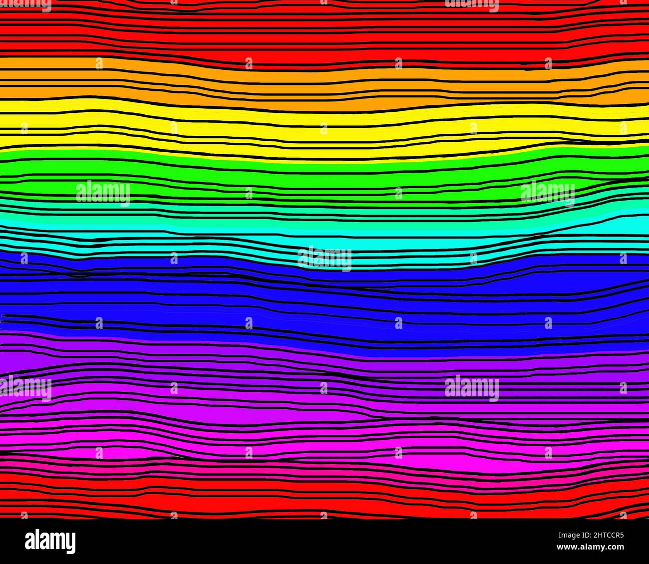 Illustration of a rainbow textured background Stock Photo - Alamy