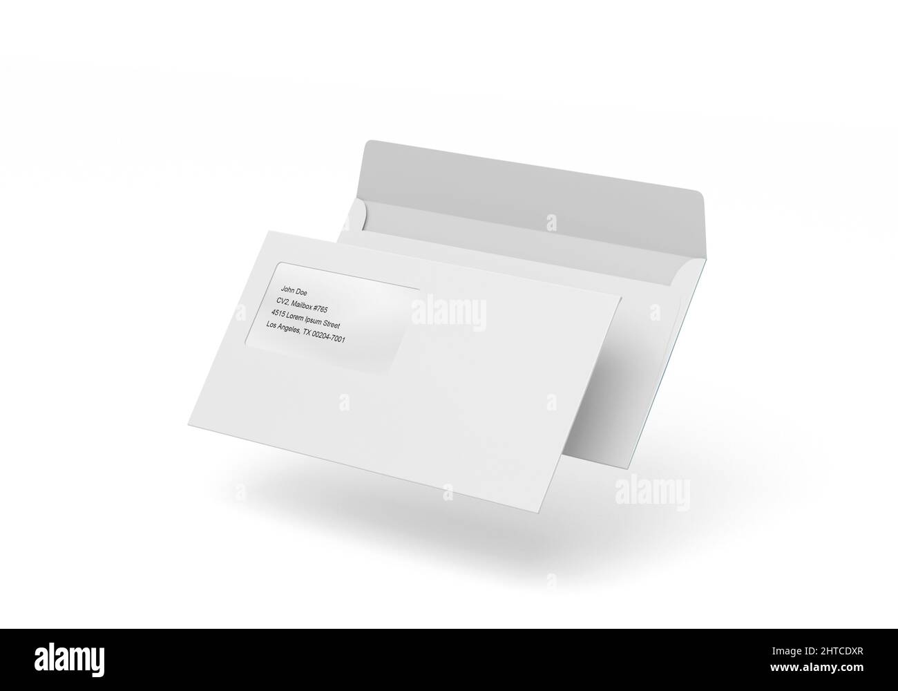 Envelope DL Mockup 3D Rendering Stock Photo - Alamy