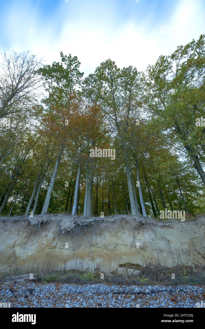 Vertical photo of the Baltic coast of Broager in Denmark Stock Photo ...