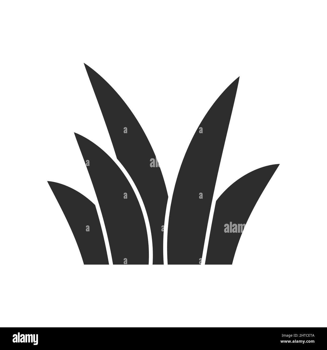 Grass icon. Vector sign on white background Stock Vector Image & Art ...