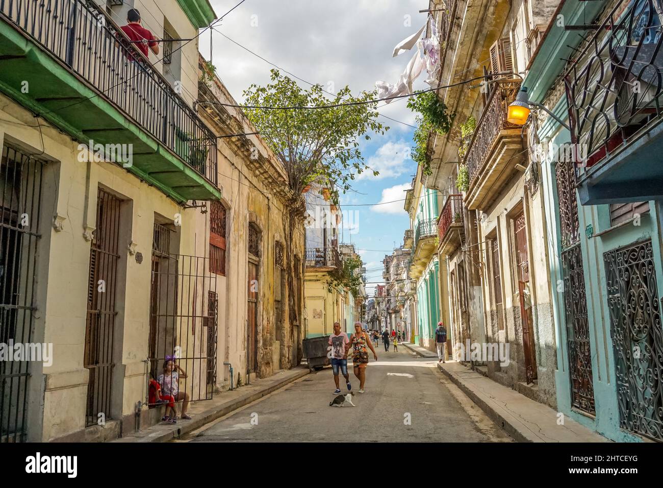 Beautiful architecture of the old town in Havana, Cuba Stock Photo - Alamy