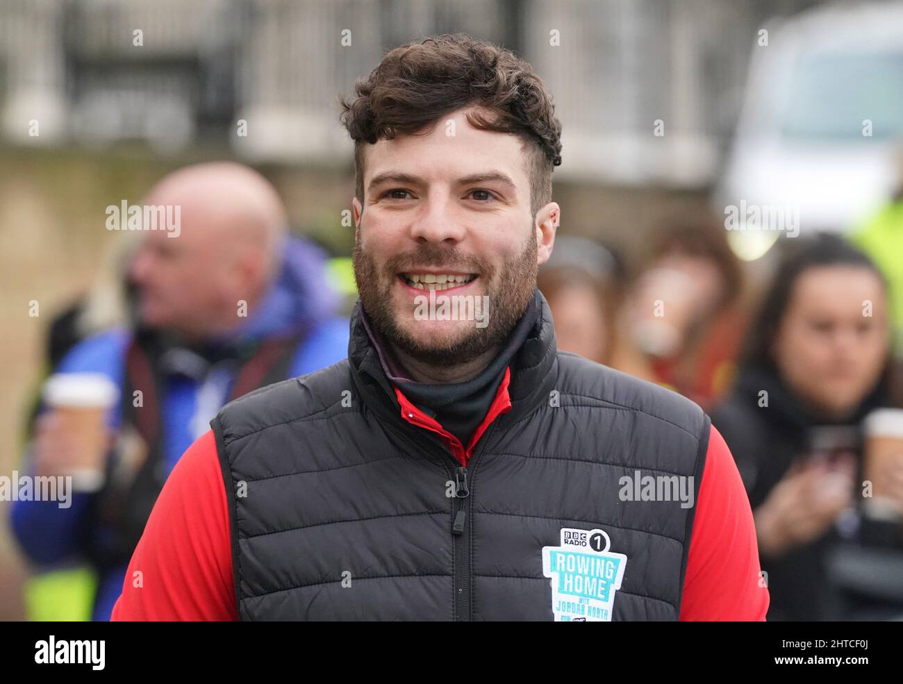 BBC Radio 1 DJ Jordan North sets off in a single scull rowing boat from ...