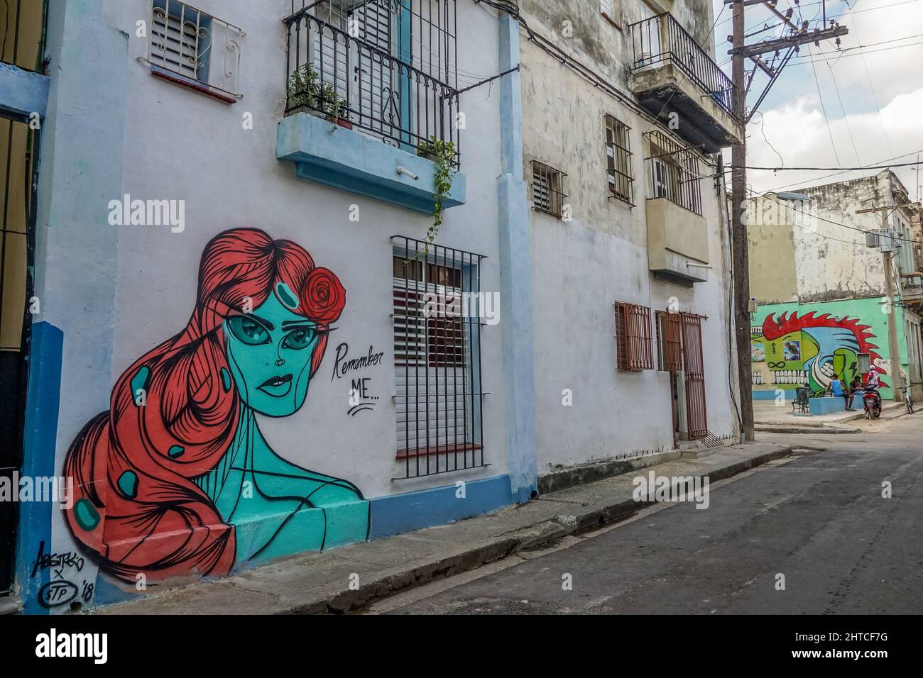 Cuban art on walls in Havana Stock Photo - Alamy