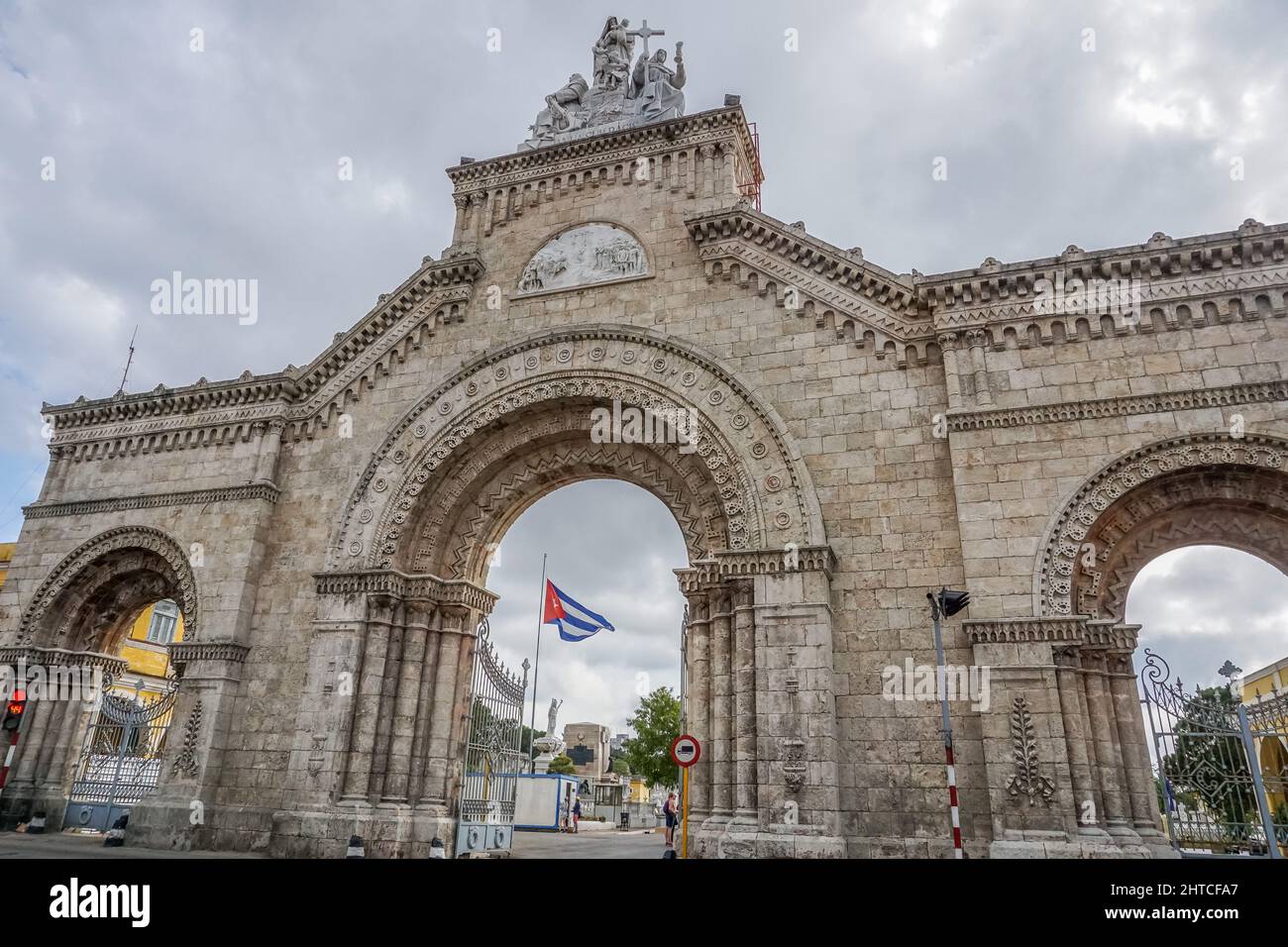 Shot of the gate of Colon Cemetery in Havana, Cuba Stock Photo - Alamy