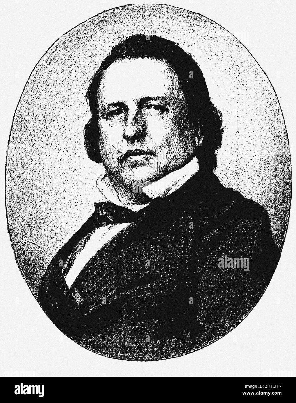 Portrait of the pianist and composer Carl Haslinger (1816-1868 ...
