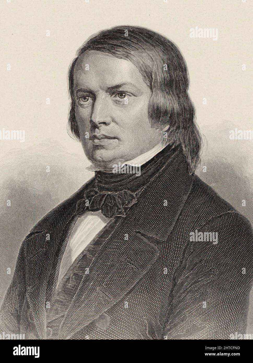 Portrait of the Composer Robert Schumann (1810-1856), 1860. Private ...