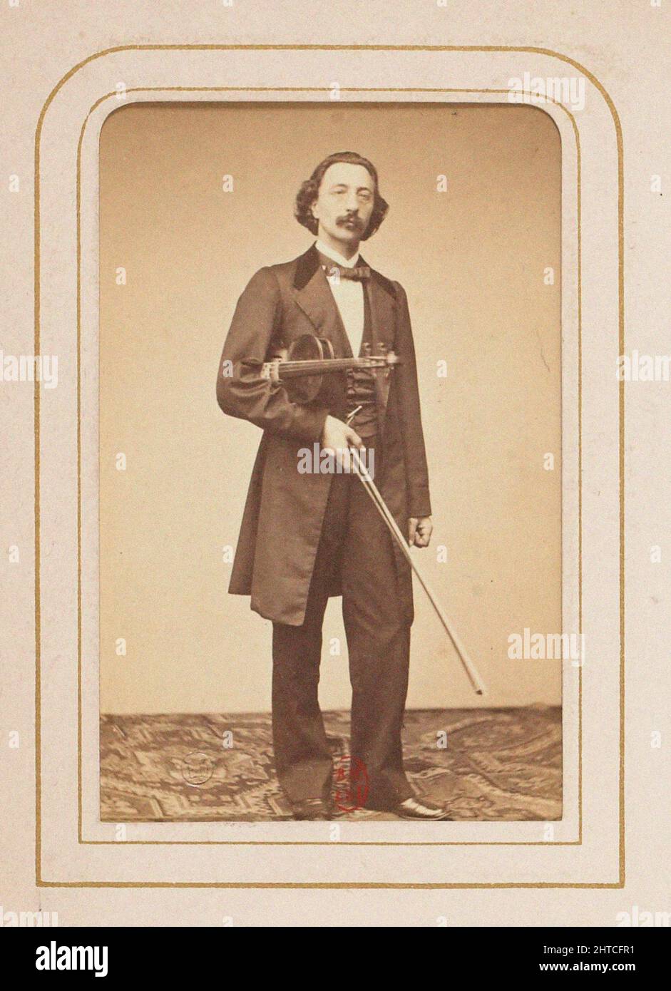 Portrait of the Violinist Jean Becker (1833-1884). Found in the ...