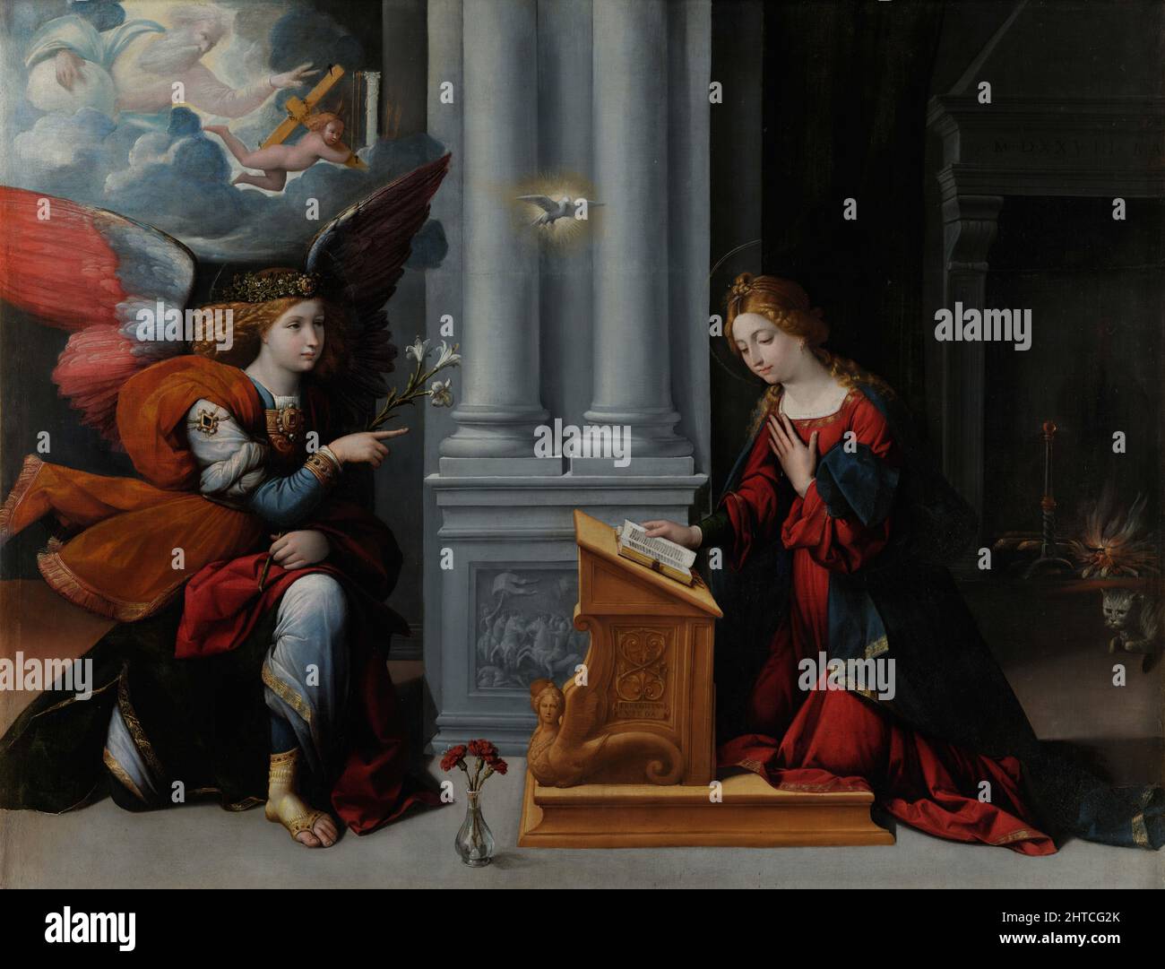 The Annunciation, 1528. Found in the Collection of the Musei Vaticani ...