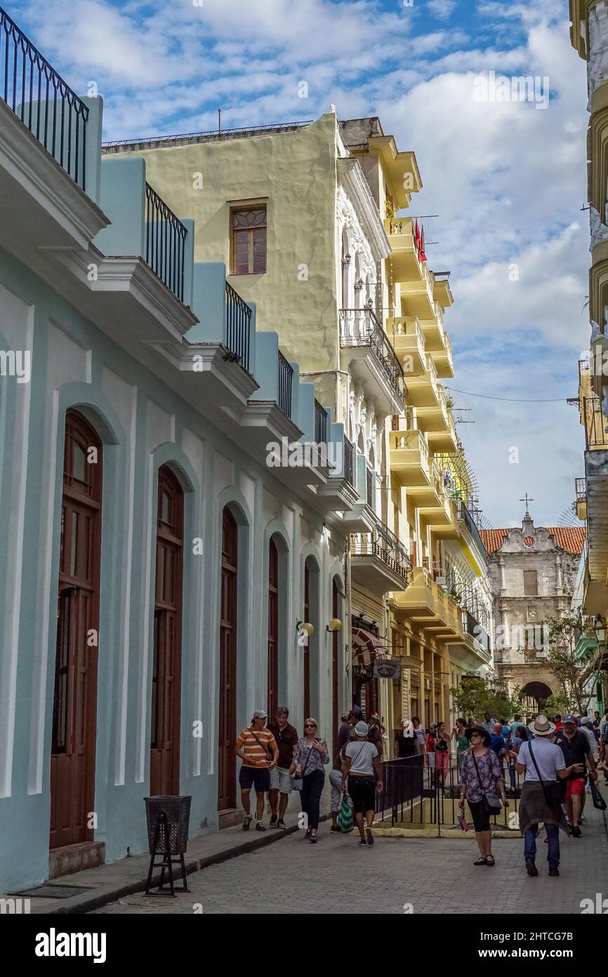 Beautiful architecture of the old town in Havana, Cuba Stock Photo - Alamy