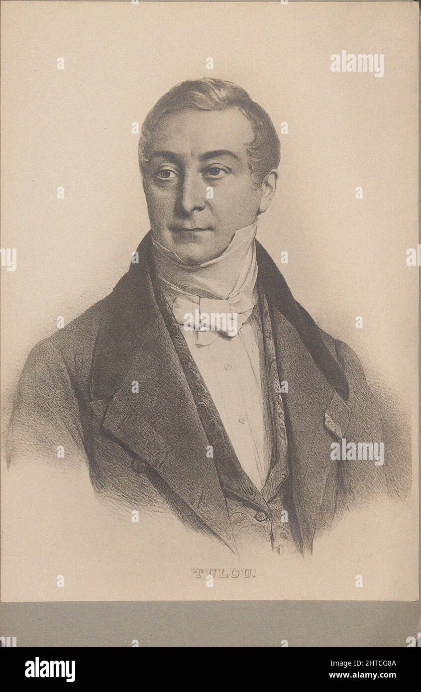 Portrait of the composer and flautist Jean-Louis Tulou (1786-1865 ...