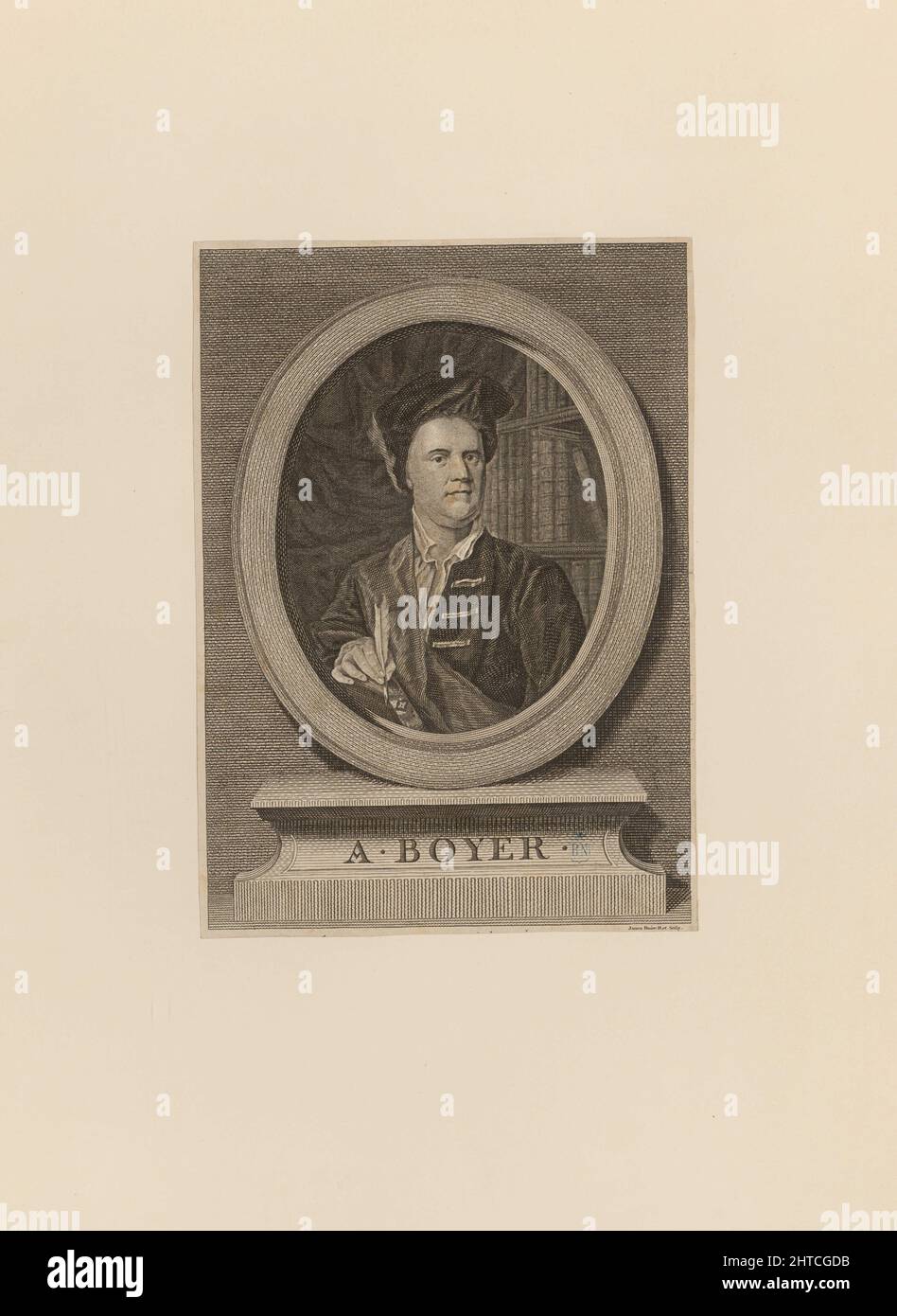 Portrait of Abel Boyer (1667-1729), 1783. Private Collection Stock ...