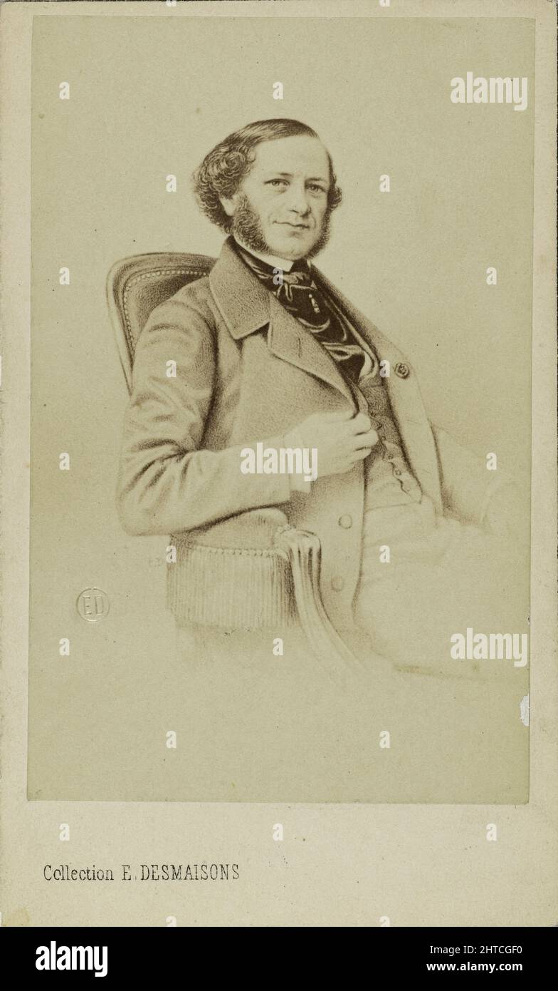 Portrait of the composer and pianist Henri Herz (1803-1888). Private ...