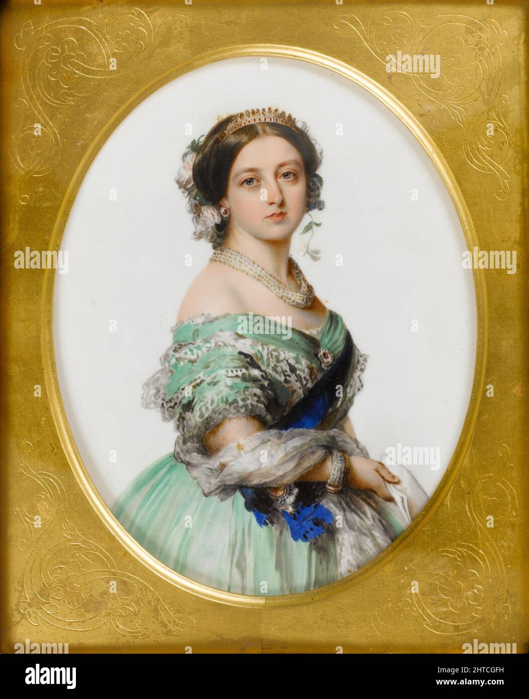 Portrait of Queen Victoria, 1856. Private Collection Stock Photo - Alamy