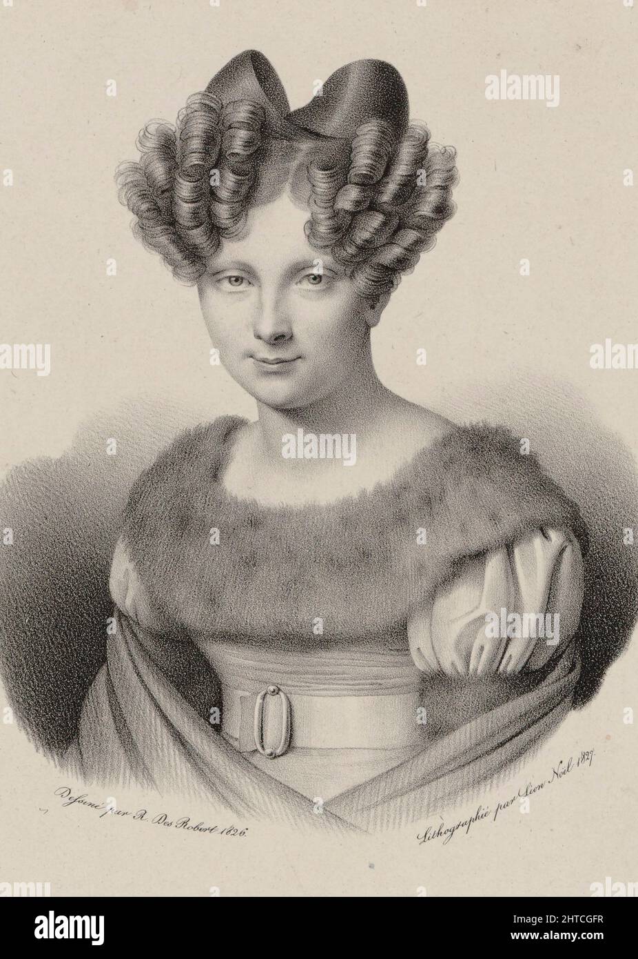 Portrait of the singer Joséphine Fodor (1789-1870), 1827. Private ...