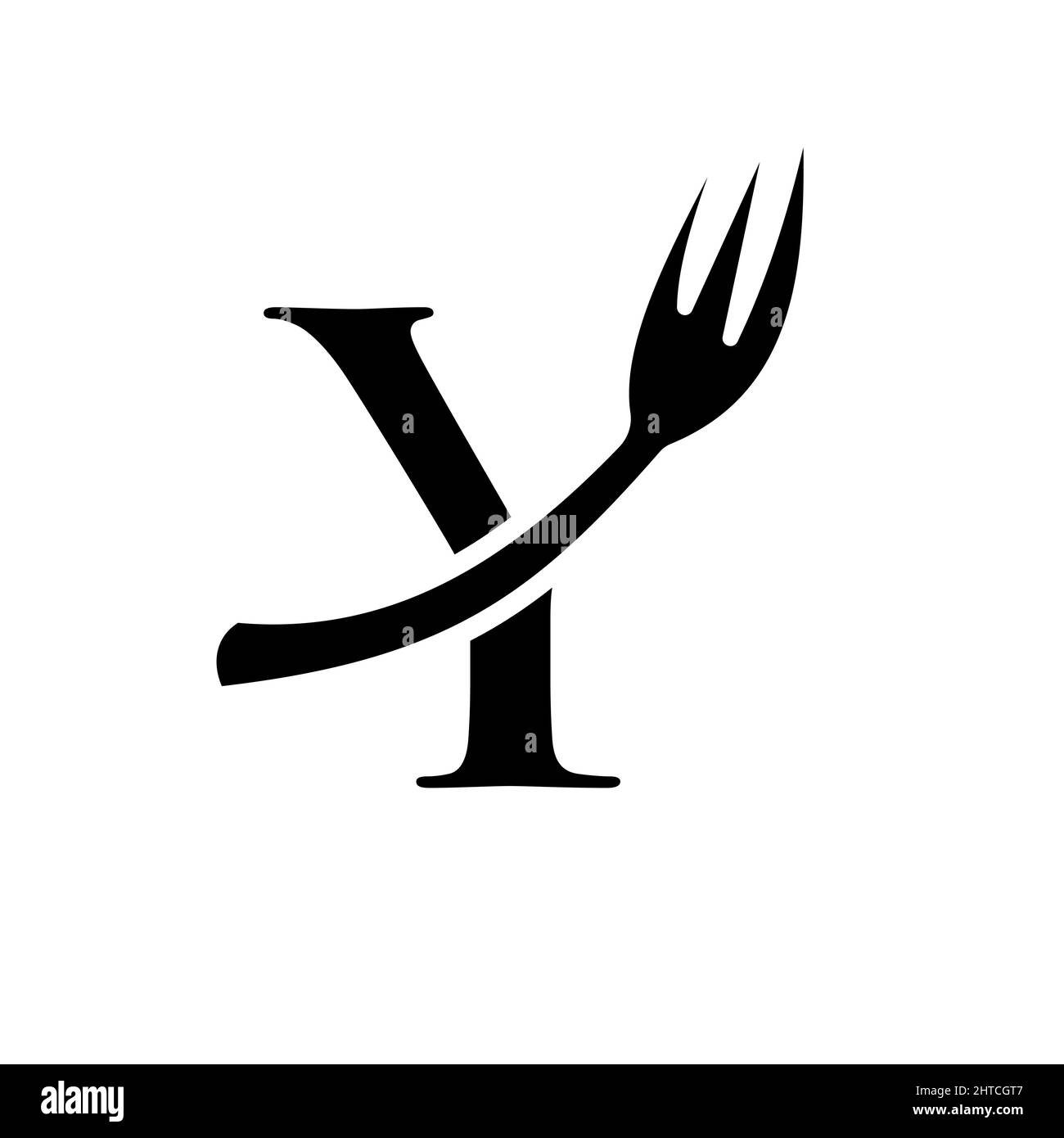 Restaurant Logo Template On Letter Y. Letter Y Restaurant Logo Sign ...