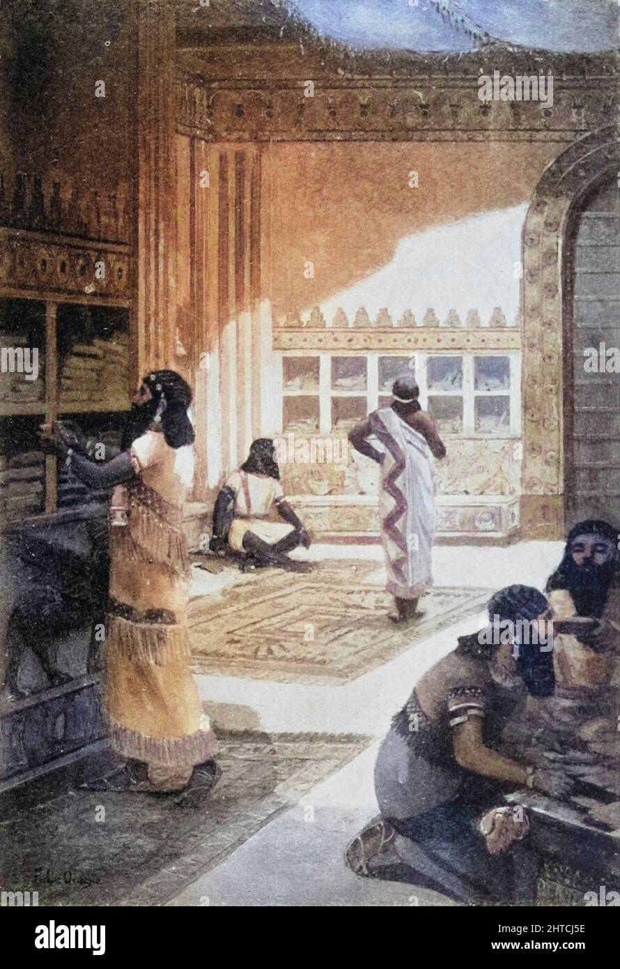 The Library of King Assur-bani-pal at Nineveh by Fernand L. Quesne ...