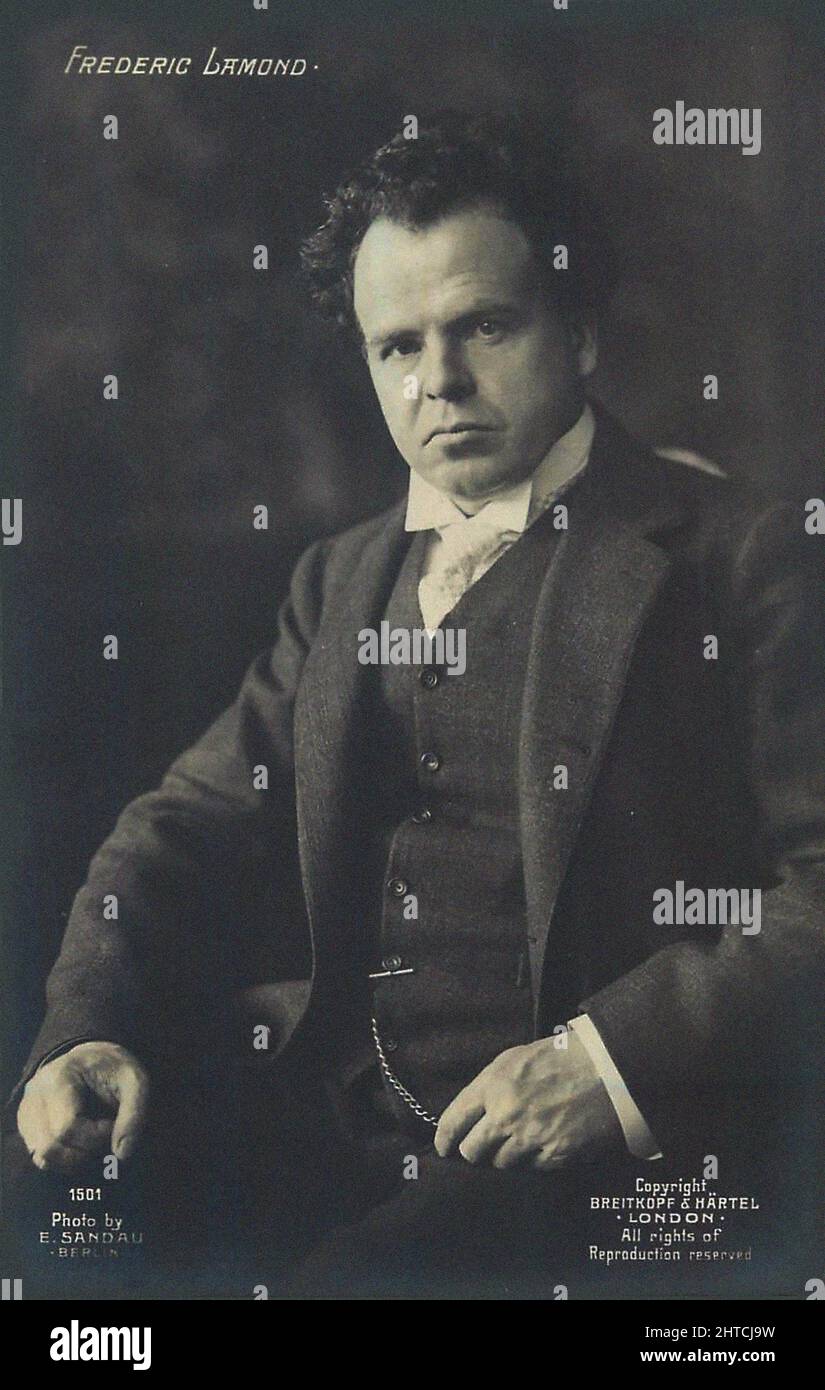 Portrait of the pianist and composer Frederic Lamond (1868-1948 ...
