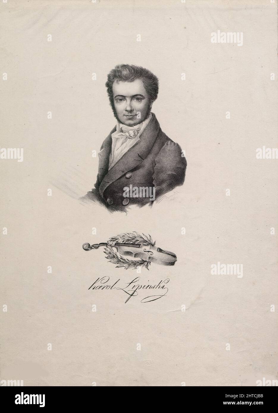 Portrait of the violinist and composer Karol Lipinski (1790-1861), 1828 ...