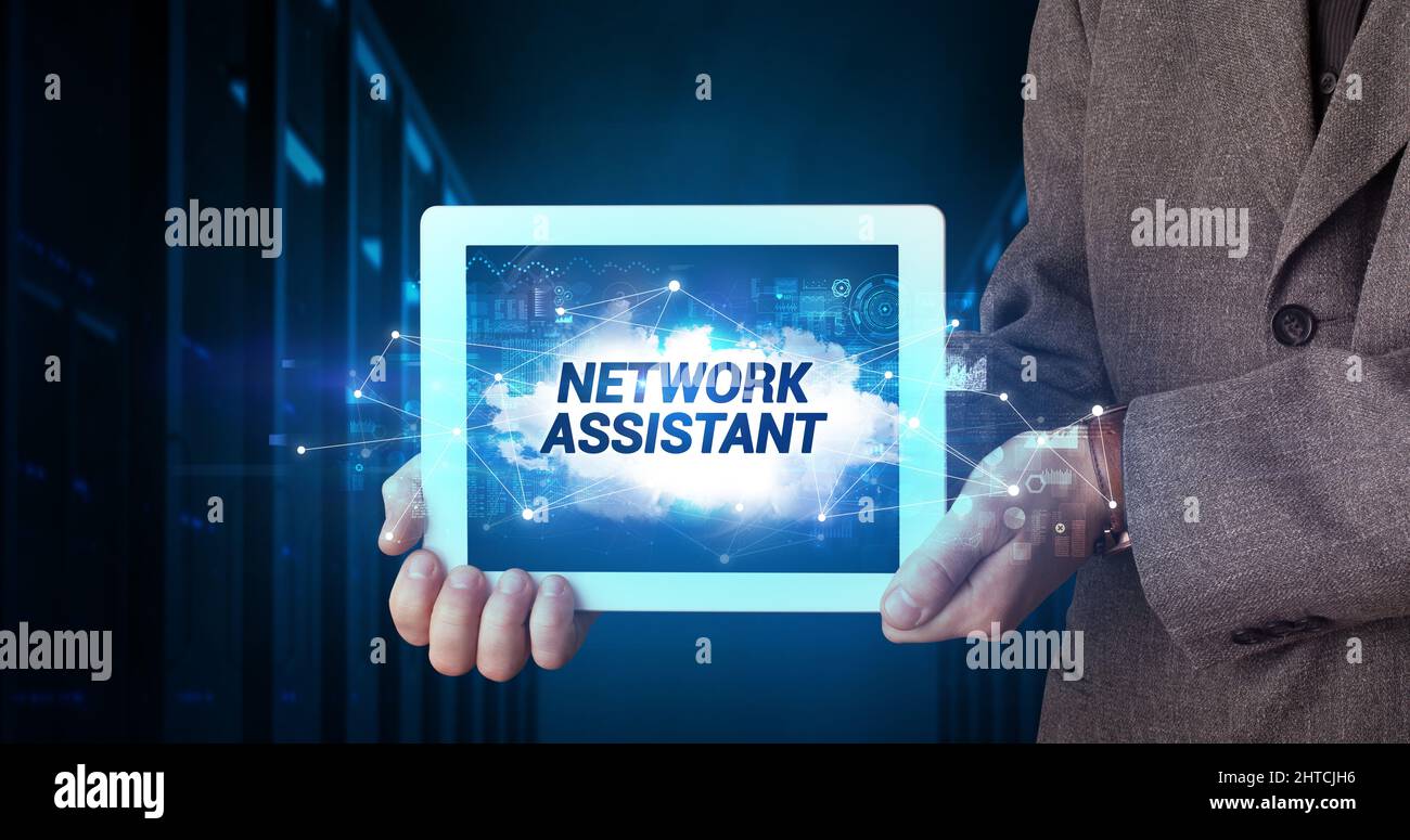 Person holding tablet, technology concept Stock Photo - Alamy