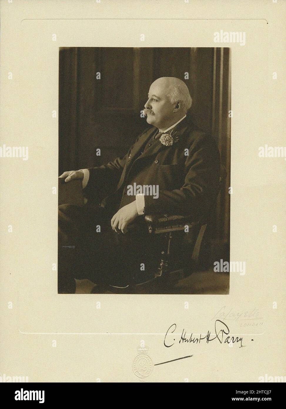 Portrait of the Composer Sir Charles Hubert Hastings Parry (1848-1918 ...