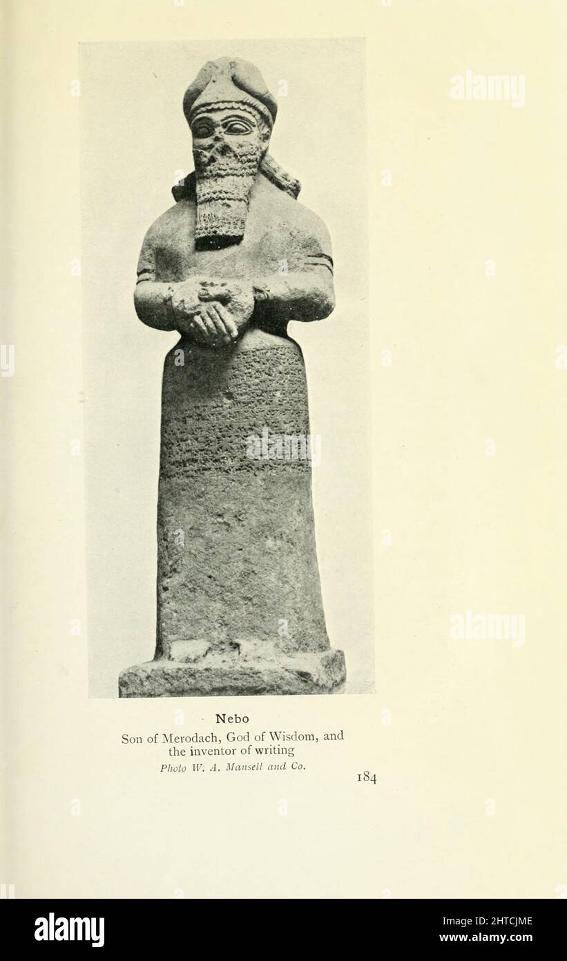 Statue of Nebo Son of Merodach, God of Wisdom and literacy, and the ...