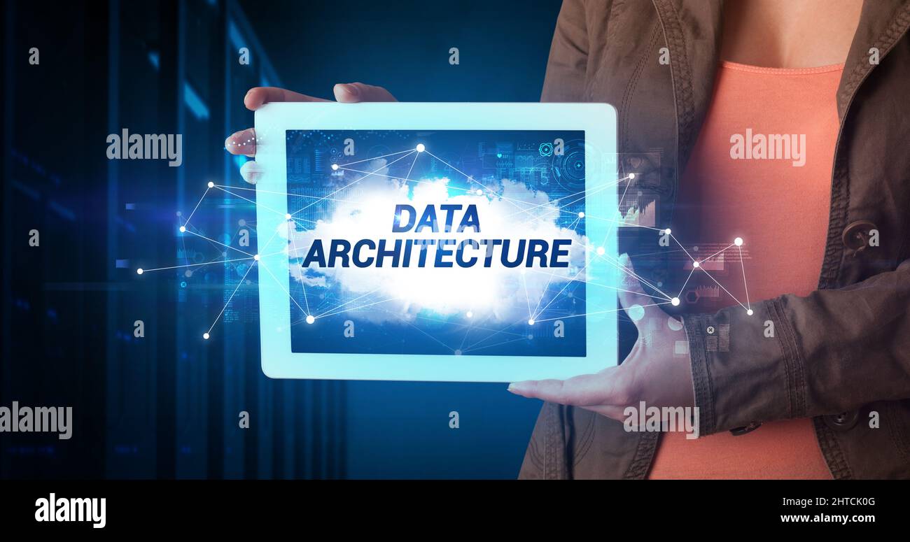 Person holding tablet, technology concept Stock Photo - Alamy