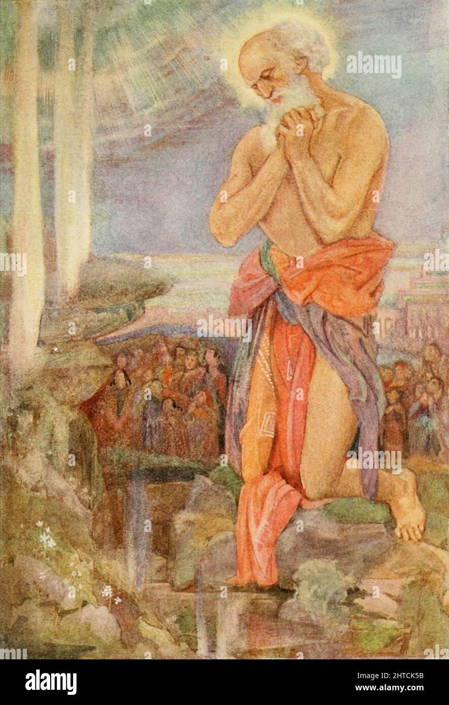 Elijah prevailing over the Priests of Baal by Evelyn Paul From the book ...