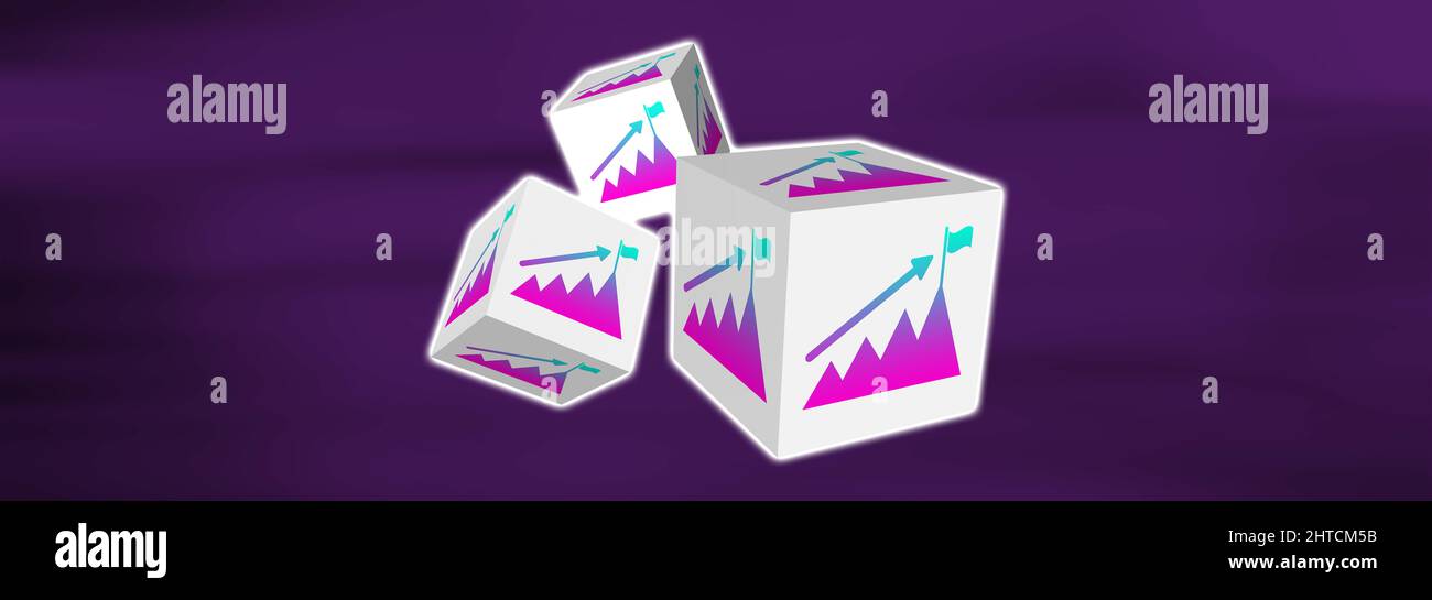 Illustration of a goals concept Stock Photo - Alamy