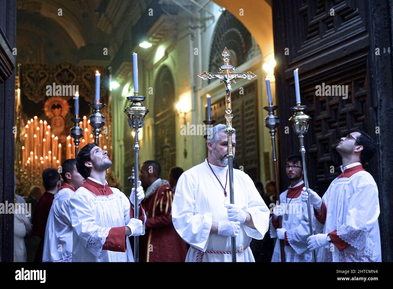Semana santa procession madrid hi-res stock photography and images - Alamy
