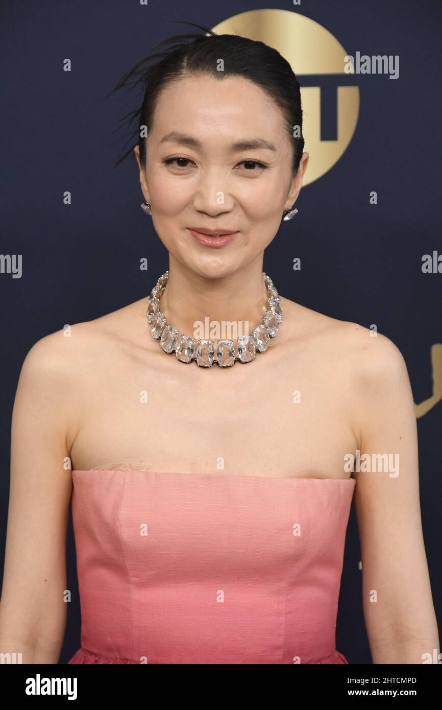 Kim Joo-ryeong arrives at the 28th Screen Actors Guild Awards held at ...