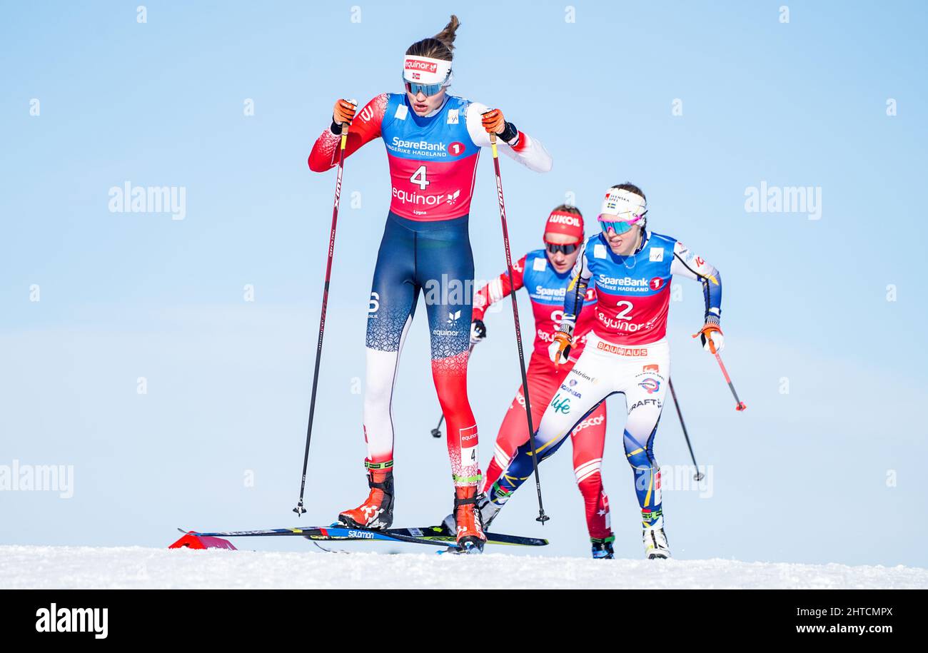 Lygna 20220227.Maria Hartz Melling (left), Märta Rosenberg from Sweden ...