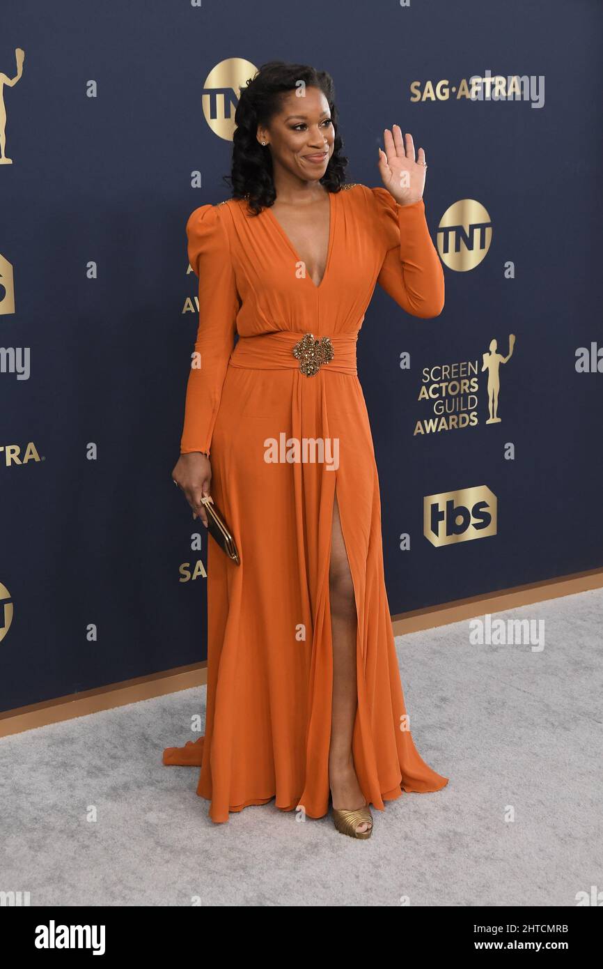 Amber Friendly arrives at the 28th Screen Actors Guild Awards held at ...